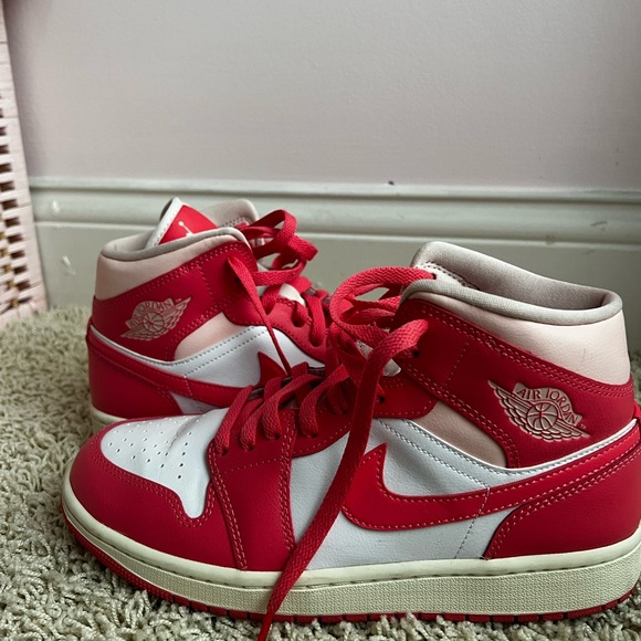 Nike | Shoes | Jordan Mid Strawberries And Cream Sneakers | Poshmark